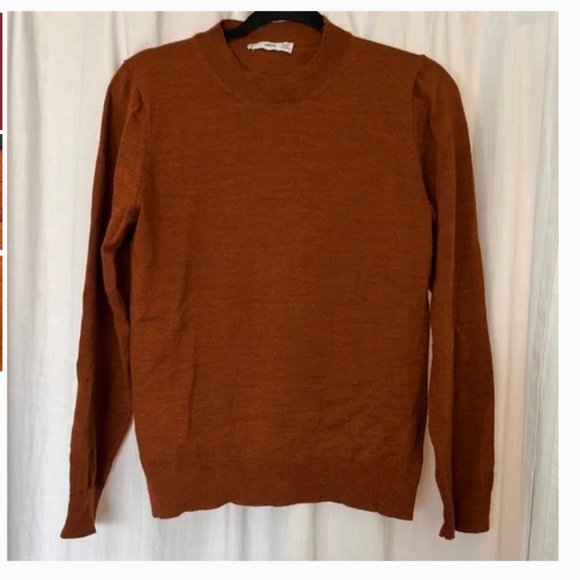 Mango | Sweaters | Lightweight Wool Rust Colored Sweater | Poshmark